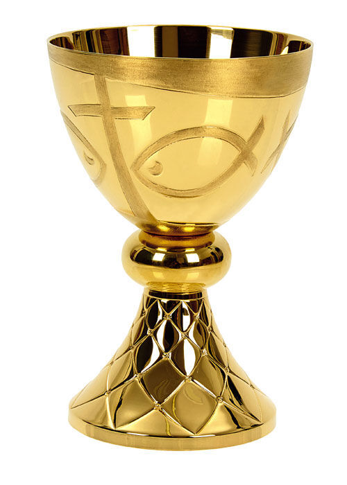 Kelch mit Symbolik: Der wunderbare Fischfang | Kirchenbedarf, Paramente ...