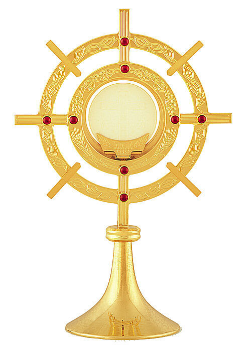 Großes Ostensorium mit ziseliertem Ornament | Kirchenbedarf, Paramente ...