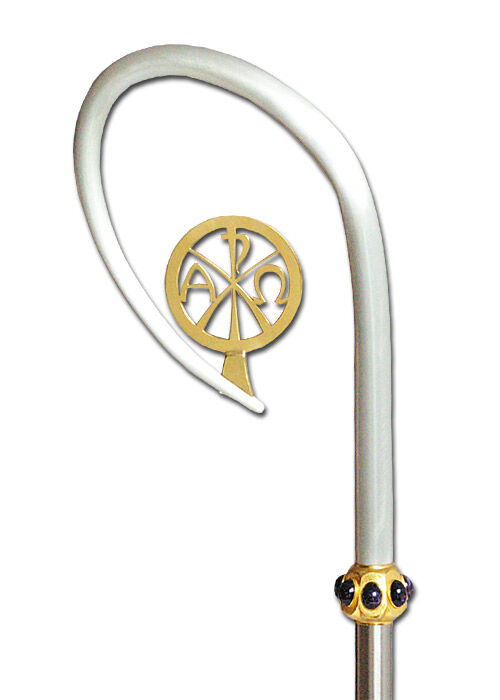 Bischofsstab mit Symbol A&O | Kirchenbedarf, Paramente und Messwein C ...